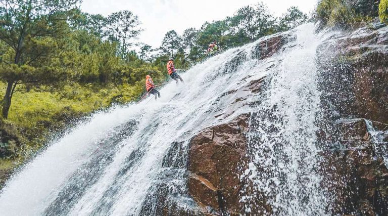 Datanla waterfall in Dalat: Roller coaster, cable car, zip line & canyoning